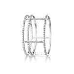 Gold and Diamond Cage Bangle Bracelet - Hammerman Jewels